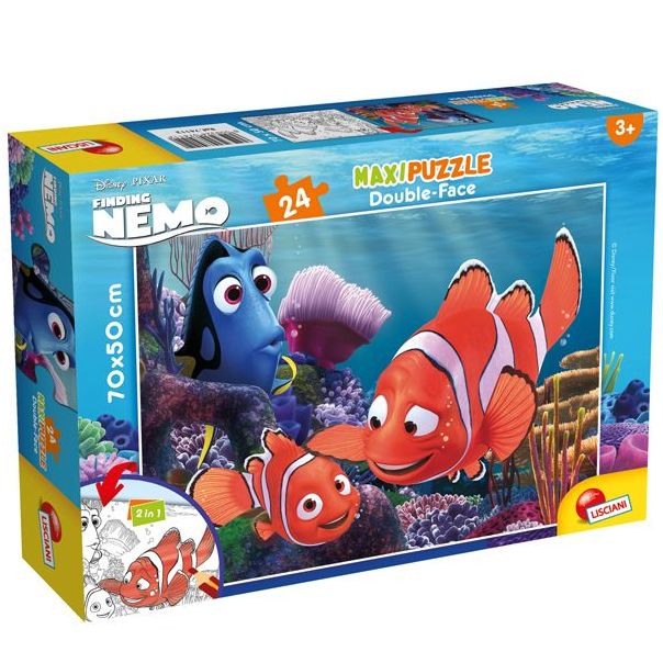 LISCIANI Puzzle Maxi Nemo 2u1 složi I oboji 24 dela