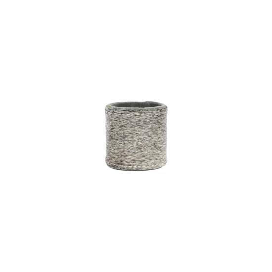 VAKKO GRAY LEATHER NAPKIN RING