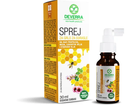 Deverra Farm Sprej za odrasle na bazi propolisa 30ml