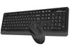 A4 Tech FG1010, FSTYLER Wireless Desktop set keyboard + mouse, US, grey