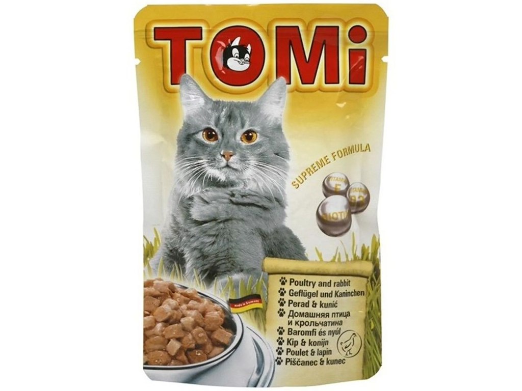 Tomi Hrana za mačke u kesici Adult Teletina i ćuretina 100g