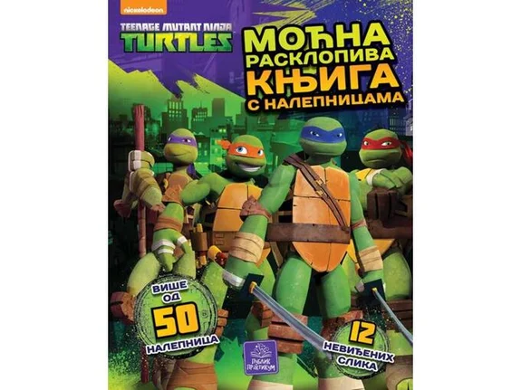 TMNT - Moćna rasklopiva knjiga s nalepnicama