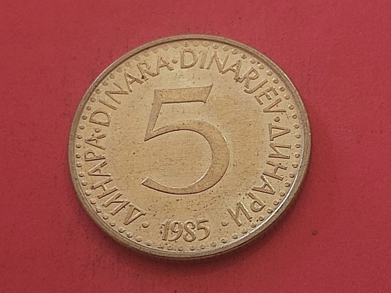 SFRJ - 5 dinara 1985 god