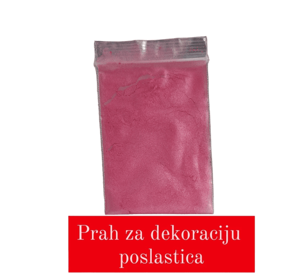 Prah za dekoraciju poslastica Tamno Roze 2g Iris