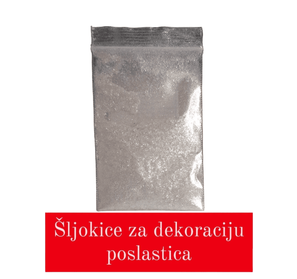 Šljokice za dekoraciju poslastica Sedef 2g Iris