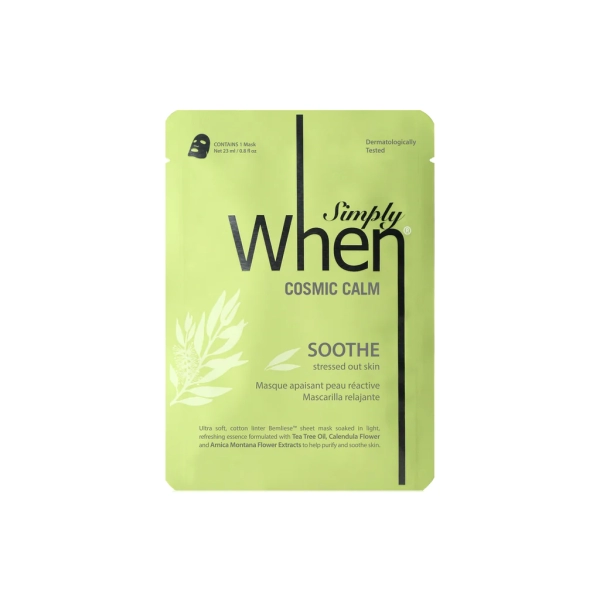 Simply When Cosmic Calm Soothe Ultra-Soft Cotton Linter Bemliese Sheet Mask