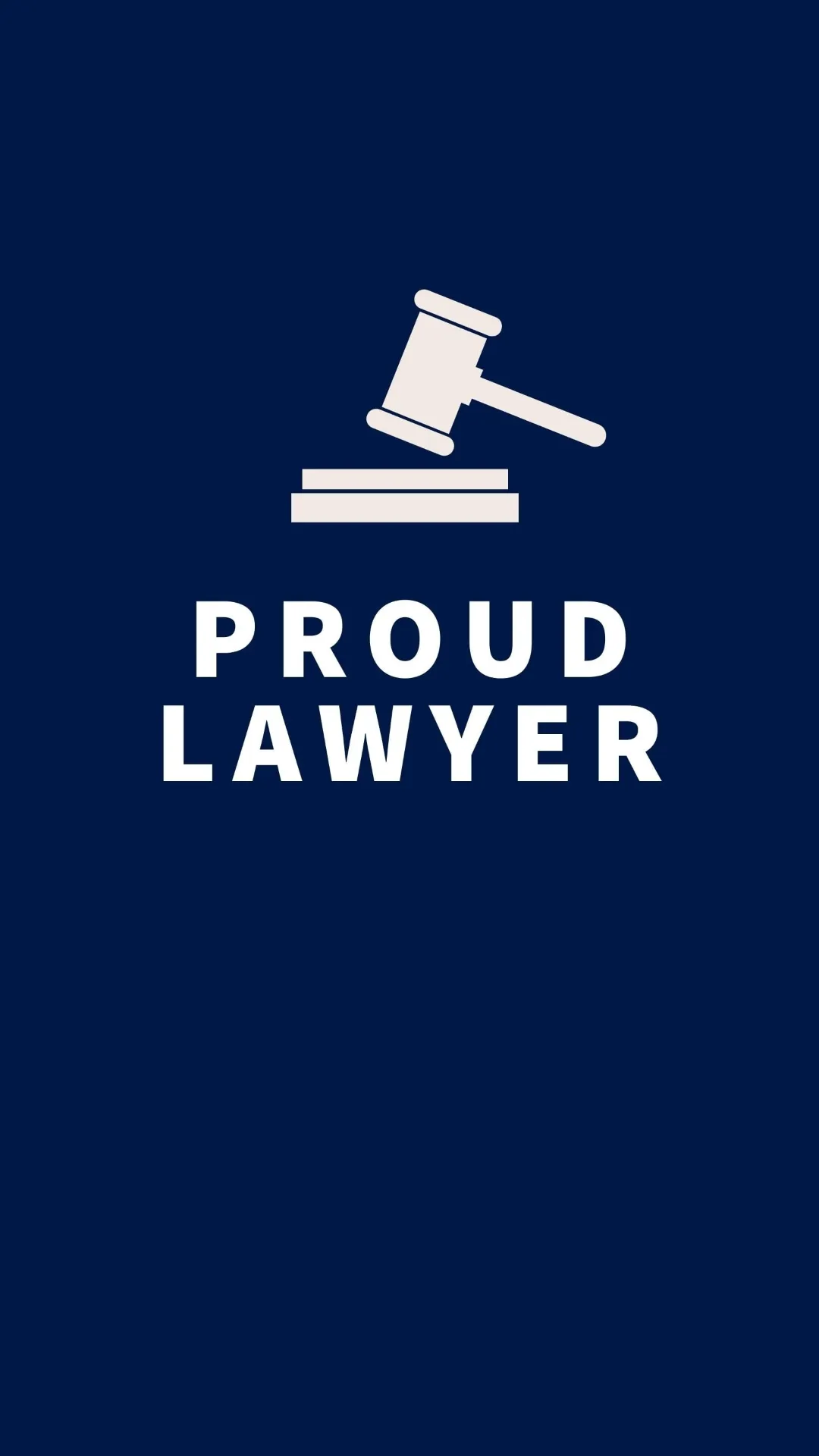 Proud lawyer