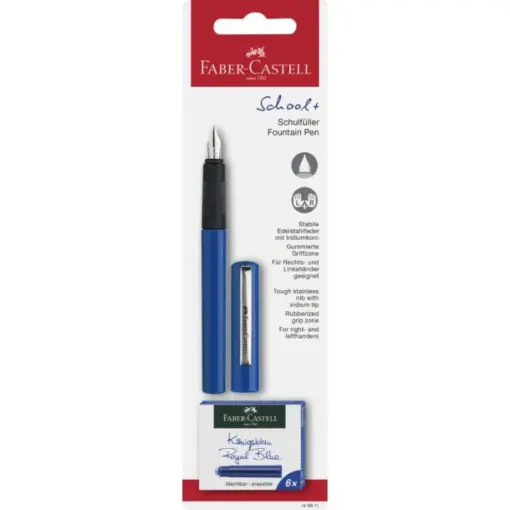 Naliv pero POLYBLISTER+PATRONE 149811 PLAVO, Faber-Castell