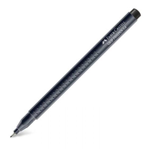Flomaster Liner GRIP FINEPEN CRNI 151699 0,4mm, Faber-Castell
