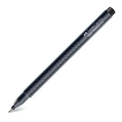 Flomaster Liner GRIP FINEPEN CRNI 151699 0,4mm, Faber-Castell