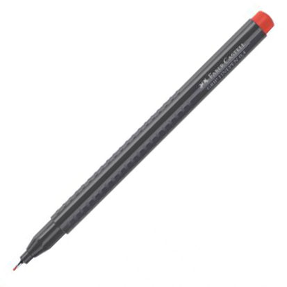 Flomaster Liner GRIP FINEPEN CRVENI 151621 0,4mm, Faber-Castell