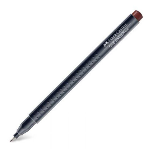 Flomaster Liner GRIP FINEPEN TAMNO BRAON 151687 0,4mm, Faber-Castell