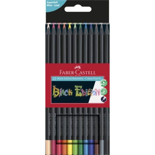 Drvene bojice 1/12 BLACK EDITION 116412, Faber-Castell