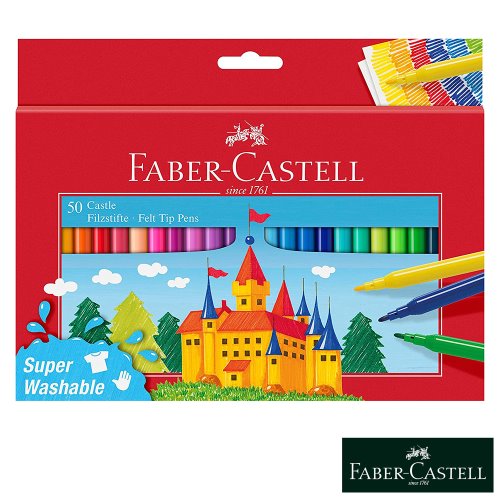 Flomasteri školski 1/50 CASTLE, Faber-Castell