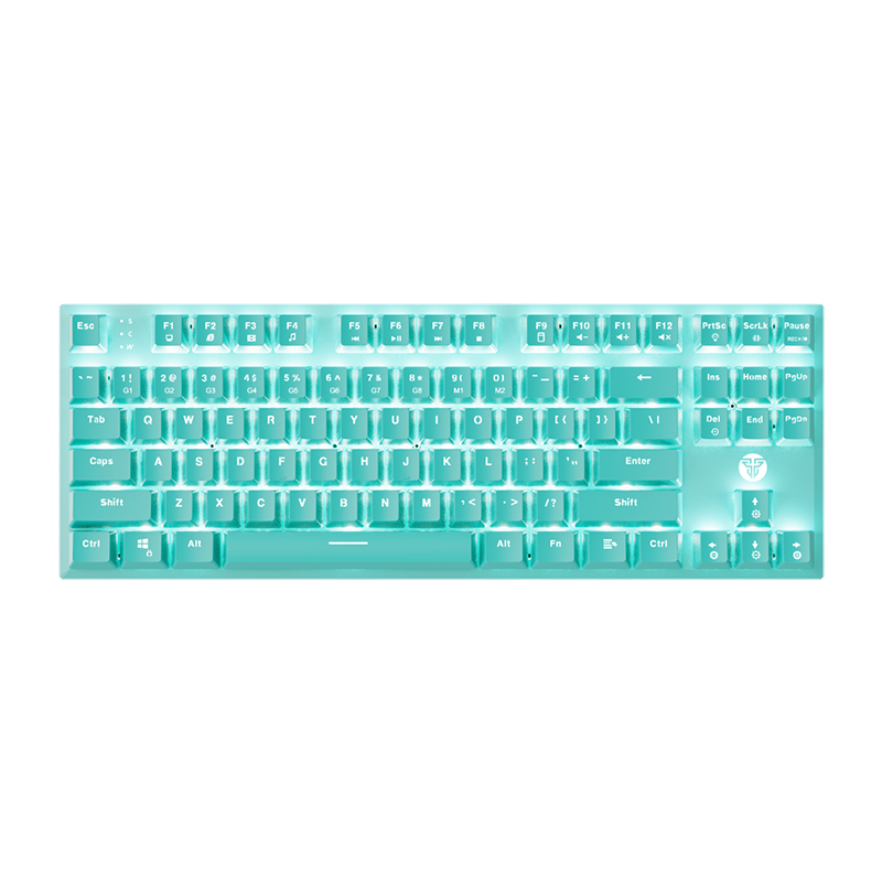 Tastatura gejmerska mehanicka bezicna MAXFIT87 MK856 mint edition (blue switch) FANTECH