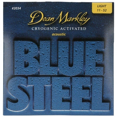 DEAN MARKLEY DM2034 Blue Steel Light Acoustic Guitar Strings 11-52