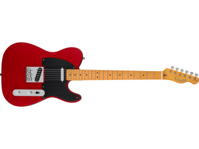 Squier By Fender 40th Anniversary Telecaster®, Vintage Edition, Maple Fingerboard, Black Anodized Pickguard, Satin Dakota Red