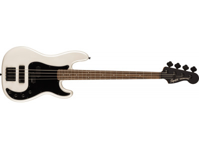 Squier By Fender Contemporary Active Precision Bass® PH, Laurel Fingerboard, Black Pickguard, Pearl White