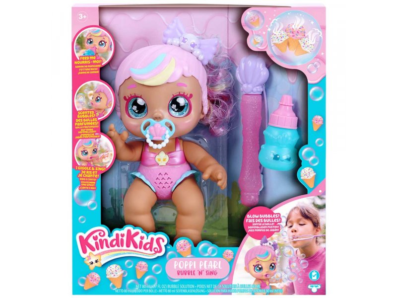 KINDI KIDS BUBBLE SING POPPI PEARL DOLL