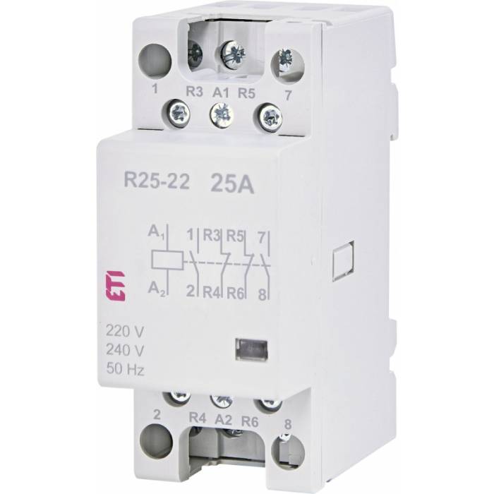 Modularni kontaktor 4P 2M R25 25A 2xNO+2xNC 230V