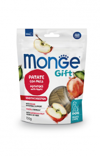 Monge Dog Fruit Chips Sensitive Digestion Potatoes Apple 150g