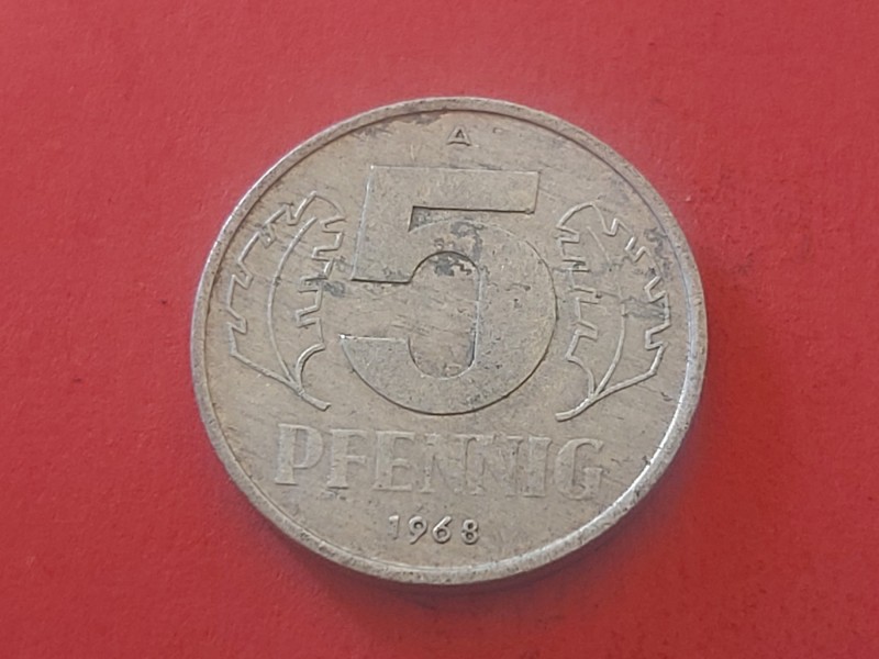 DDR - 5 pfennig 1968 god