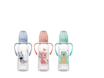 Bebi flasica sa drškom 250ml Happy animals