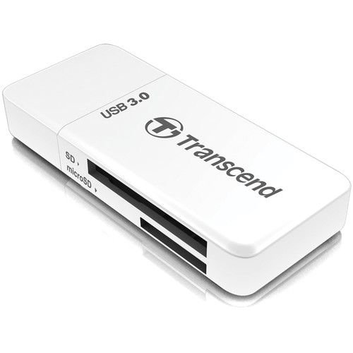 Transcend Čitač kartica USB beli SD/MicroSD SDHC/SDXC/UHS-I | TS-RDF5W