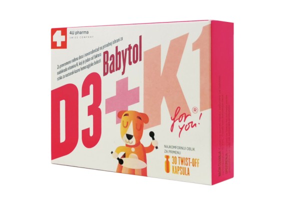 Babytol D3+K1 for you® 30 twist-off kapsula