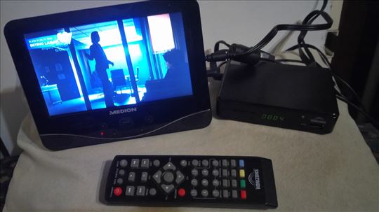 12V DVB-T2 komplet Set top box+daljinac + LCD TV