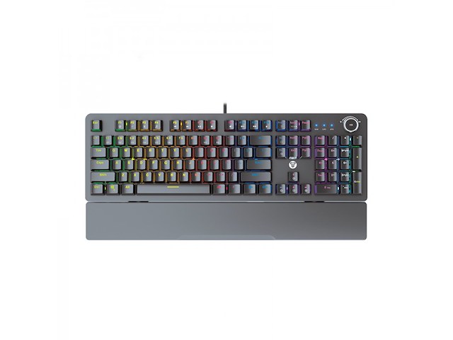 Tastatura gejmerska mehanicka zicna MK853 RGB MAXPOWER crna (red switch) FANTECH