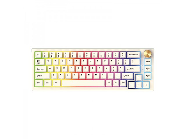 Tastatura gejmerska mehanicka bezicna MAXFIT67 MK858 space edition (Kaith box white switch) FANTECH