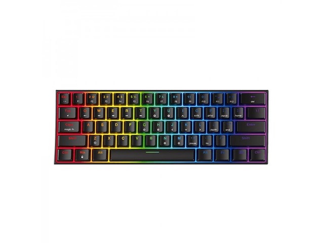 Tastatura gejmerska mehanicka bezicna MAXFIT61 MK857 crna (red switch) FANTECH