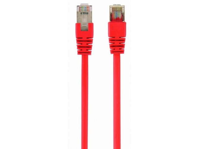 PP22-1M/R Gembird Mrezni kabl FTP Cat5e Patch cord, 1m red