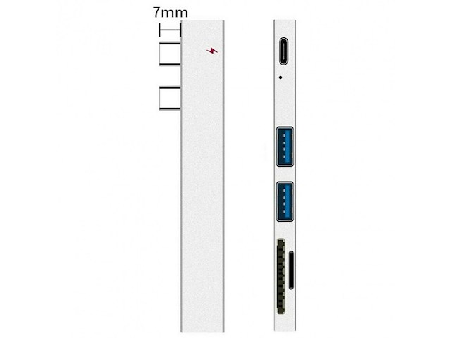 Macbook 2022 air pro m1 m2 USB-C Hub Dual citac kartica