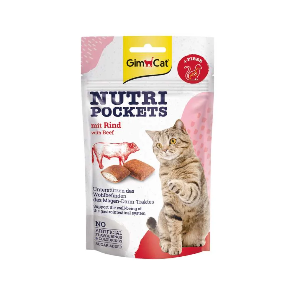 GimCat Nutri Pockets Beef 60g