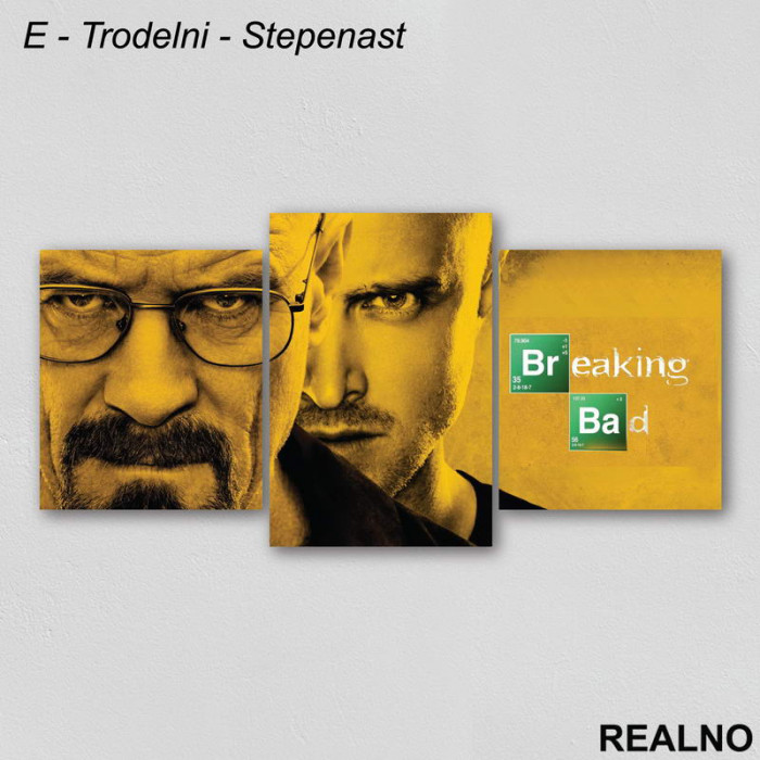 WALTER WHITE AND JESSE - TEAM - BREAKING BAD - SLIKA NA PLATNU - KANVAS