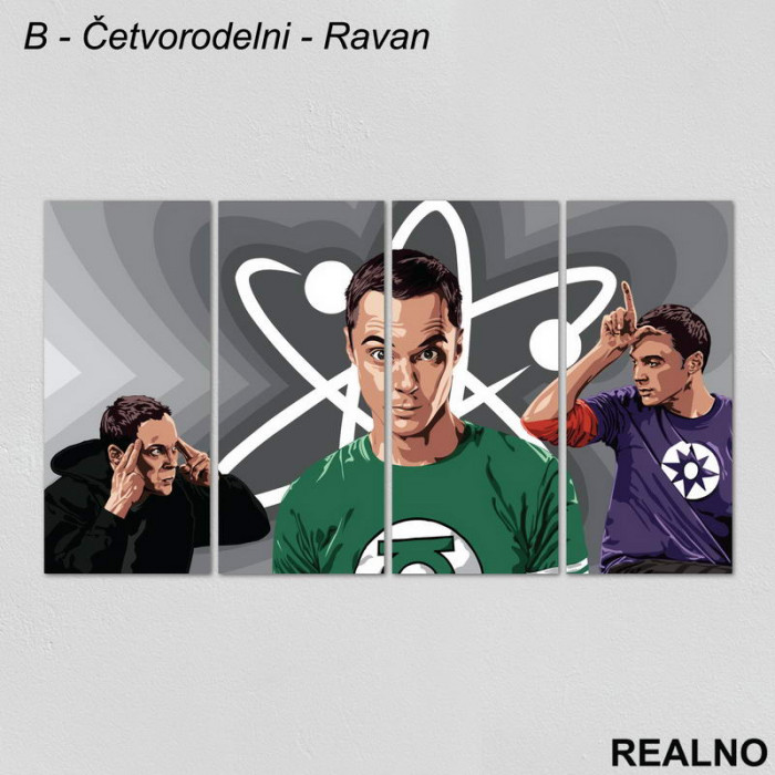 SHELDON - LOGO - THE BIG BANG THEORY - SLIKA NA PLATNU - KANVAS