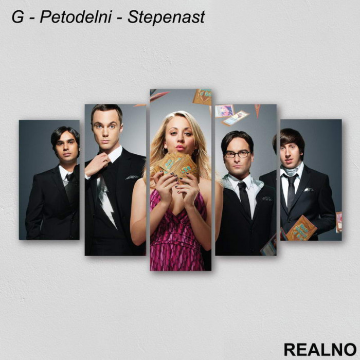 TRADING CARDS - GROUP - THE BIG BANG THEORY - SLIKA NA PLATNU - KANVAS