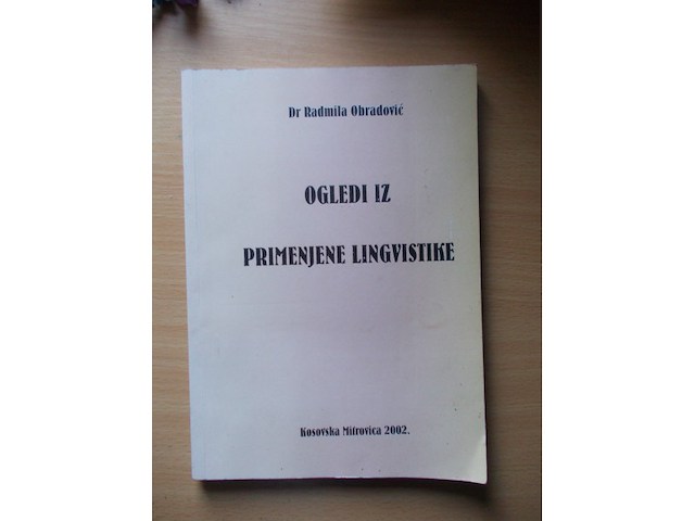 Ogledi iz primenjene lingvistike - Dr Radmila Obradov