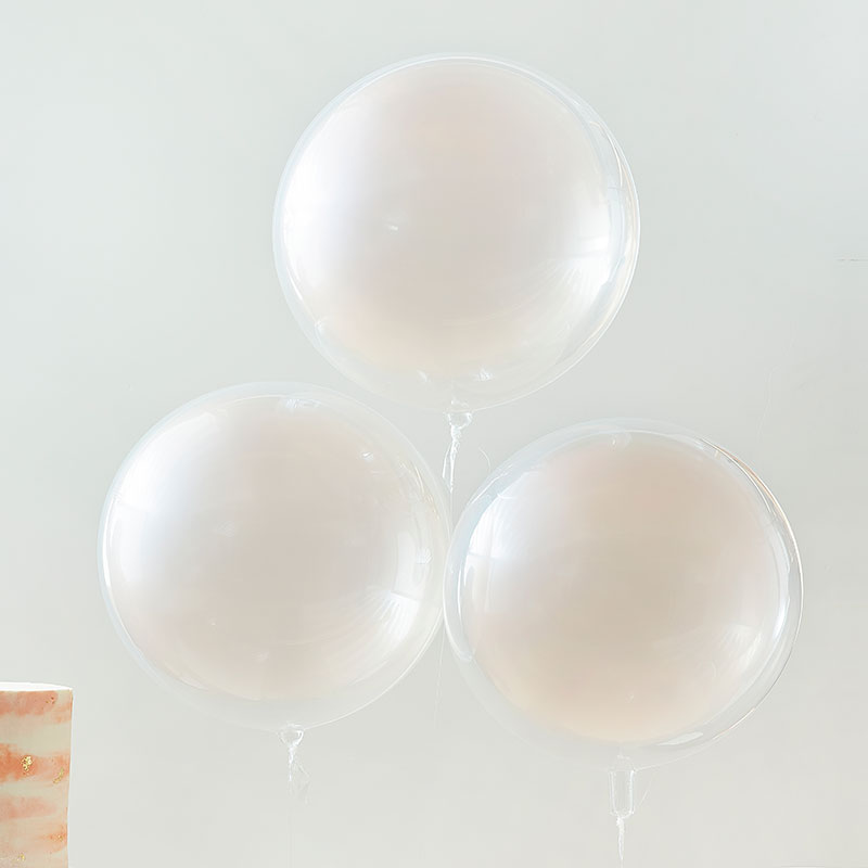 Krem balon u providnom balonu 56cm – 1 kom