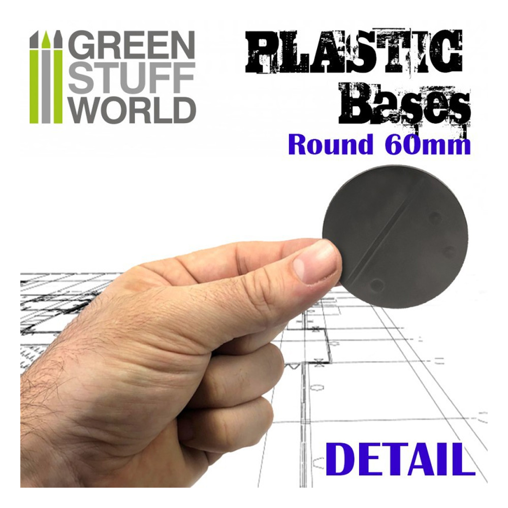 Plastic Round Base 60mm - PACKx5