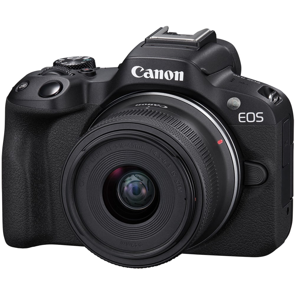 CANON EOS R50 (Telo) Digitalni fotoaparat i 18-45mm Objektiv