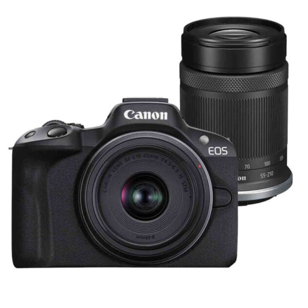 CANON EOS R50 (Telo) Digitalni fotoaparat + 18-45mm i 55-210mm Objektivi