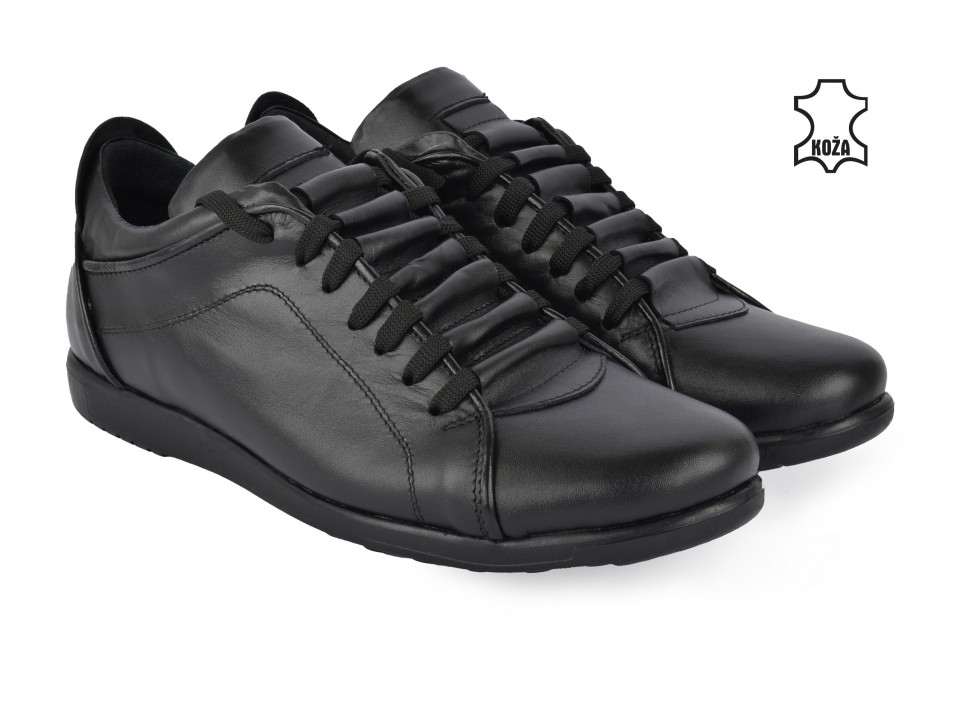 Kožne muške cipele 603-1CR crne