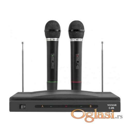 Karaoke set bežični mikrofoni i resiver WVNGR Herostar