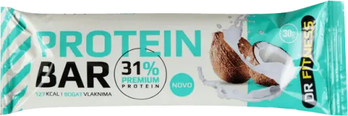 DR FITNESS
PROTEIN BAR - KOKOS, 30 g
Dodatak ishrani