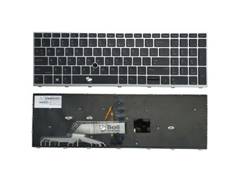 Tastatura za laptop HP ProBook 650 G4 650 G5 mali enter sa ramom i pozadinskim osveteljenjem