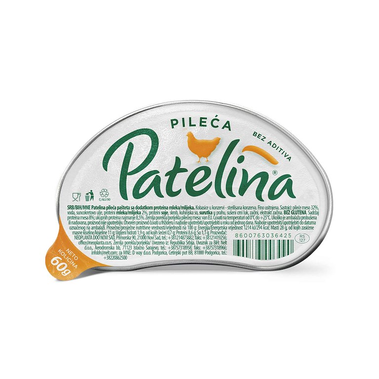 Patelina pašteta pileća 60g patelina