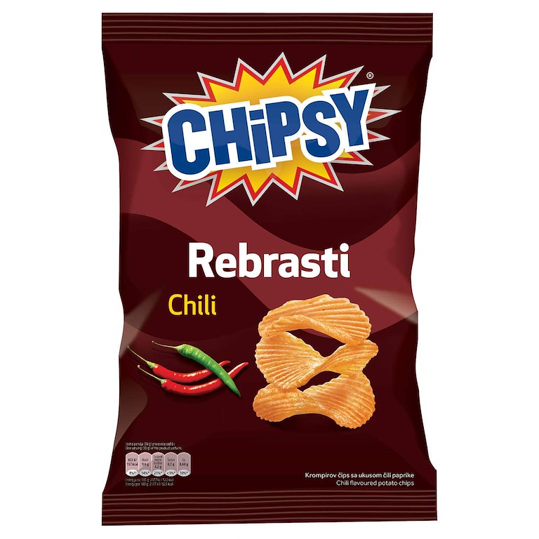 Chipsy čips chili x cut 140g chipsy